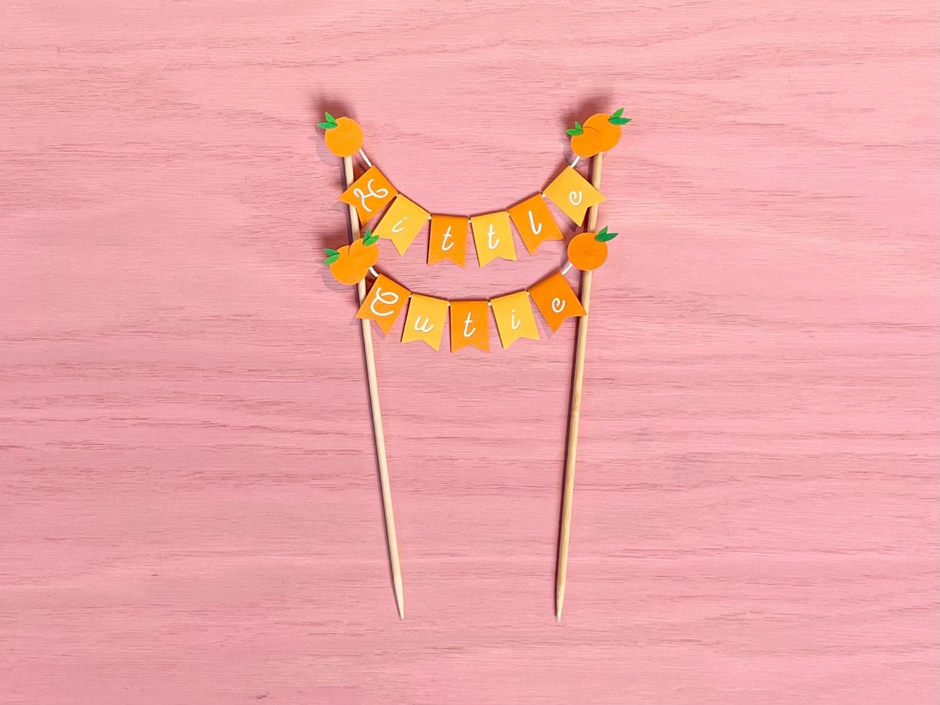 Little Cutie Orange Cake Topper Clementine Baby Shower - Etsy