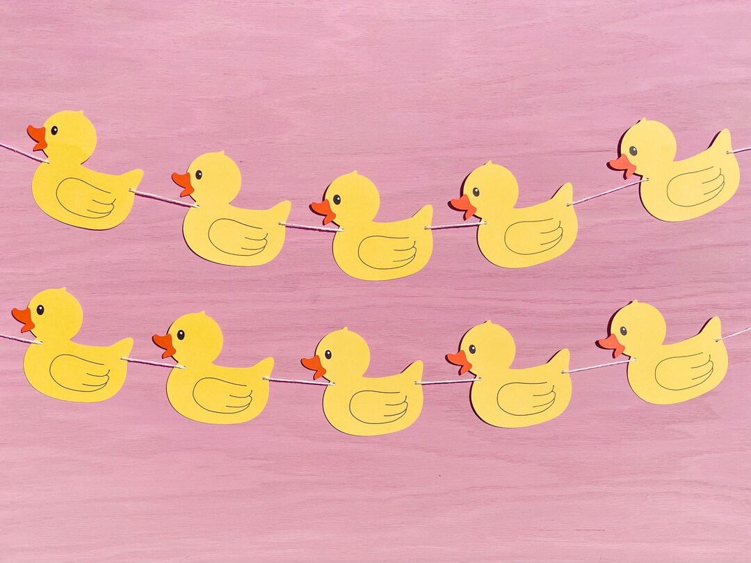 Duck Banner, Garland, Bunting, Party Decoration, Birthday, Baby Shower ...