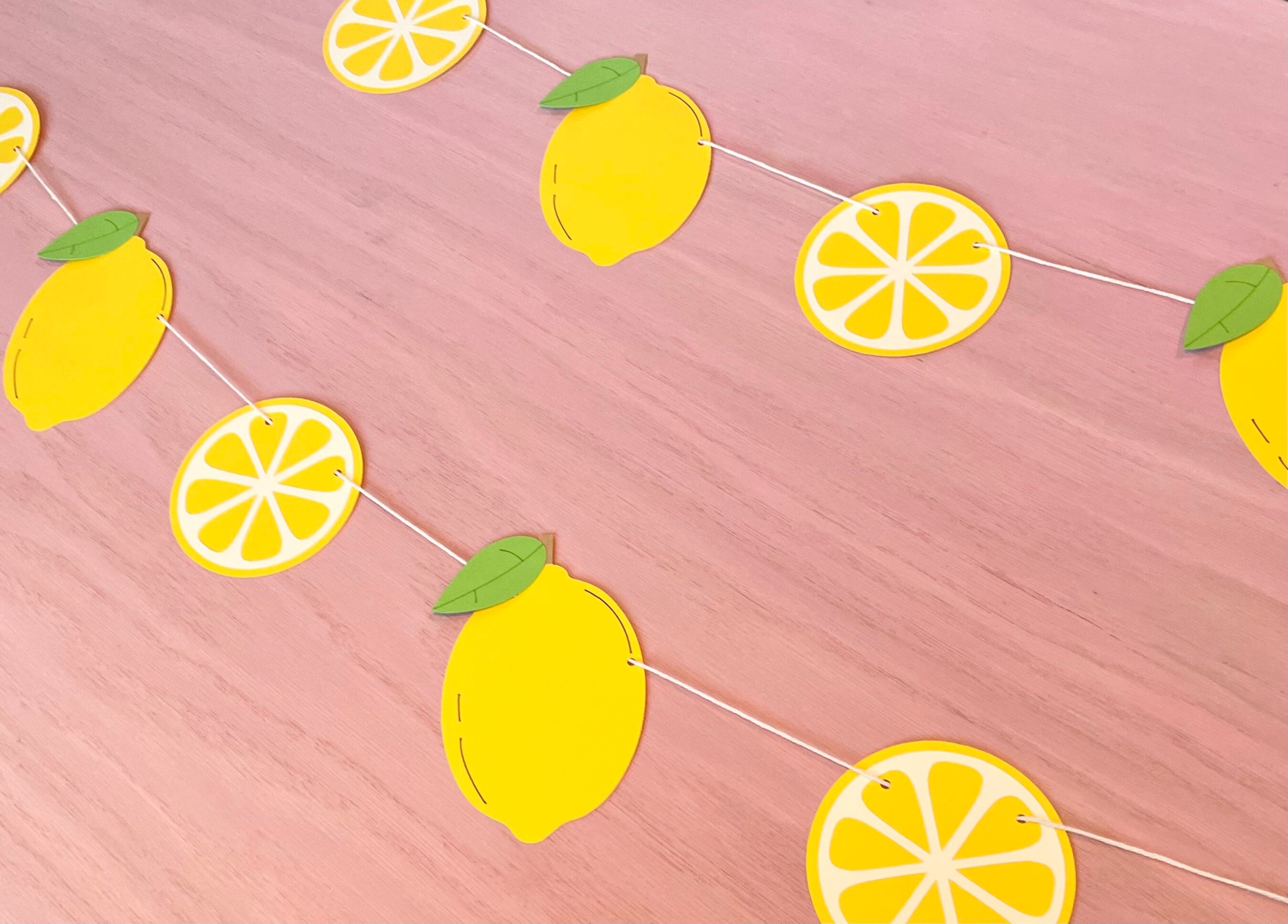 Lemon Banner, Garland, Bunting, Party Decoration, Birthday, Baby Shower ...
