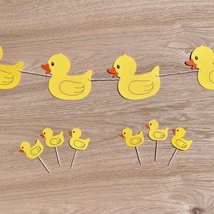 Duck Banner, Garland, Bunting, Party Decoration, Birthday, Baby Shower ...