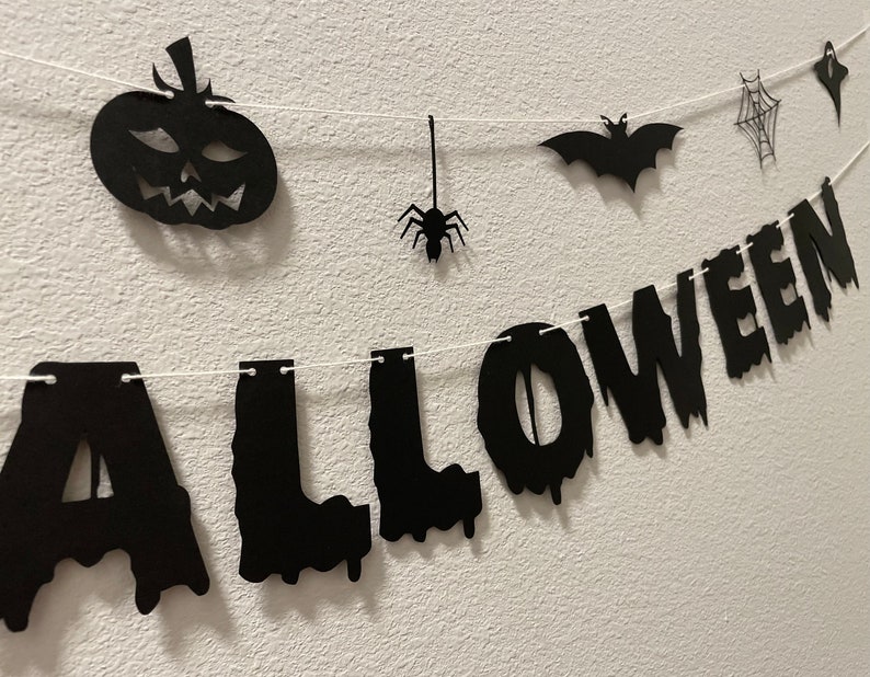 Halloween Banner, Happy Halloween, Spooky, Garland, Bunting, Trick or ...