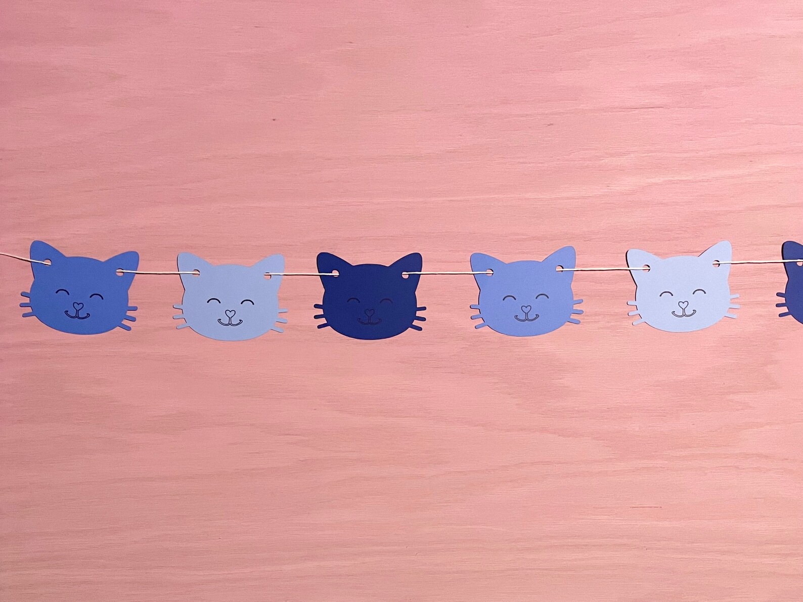 Cat Banner Kitty Garland Kitten Bunting Party Decoration - Etsy
