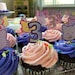 Number Cupcake Toppers, Layered, Any Number and Color, Personalized ...