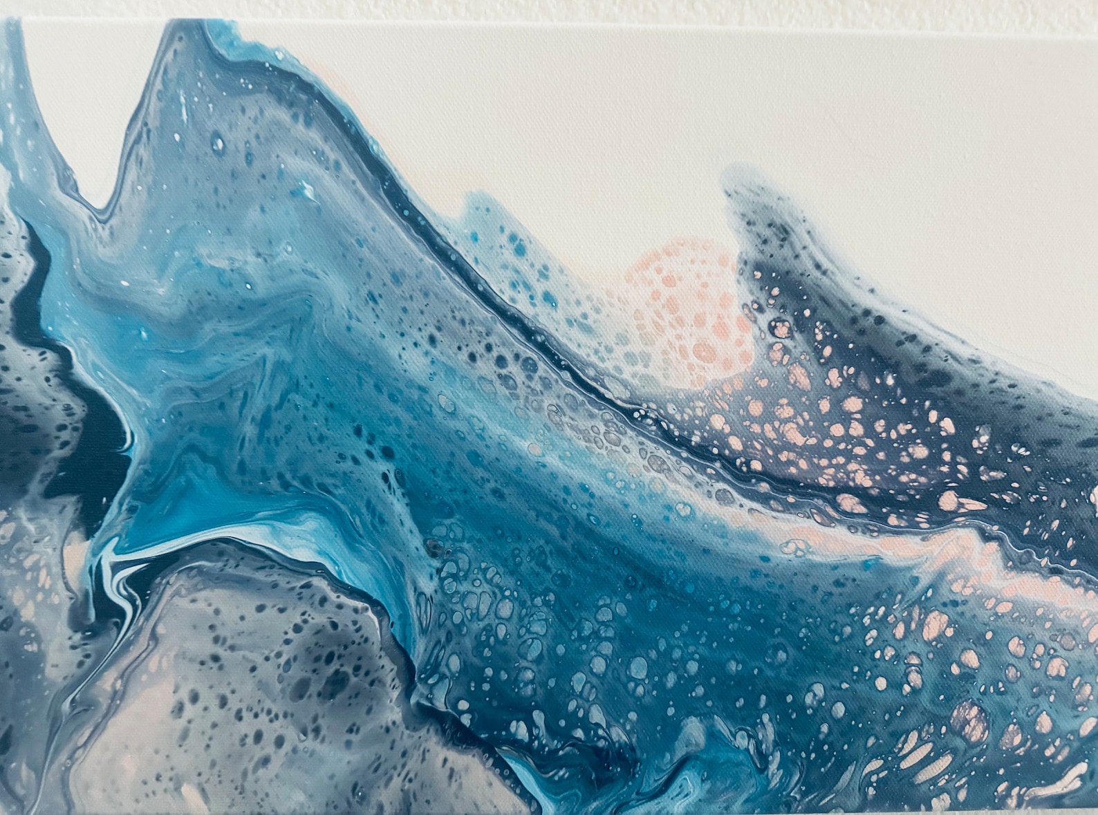 Cotton Candy Skies 10x20x2 Original Painting - Etsy