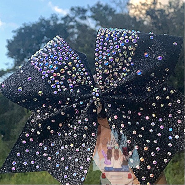 Rhinestone Cheer Bow - Etsy