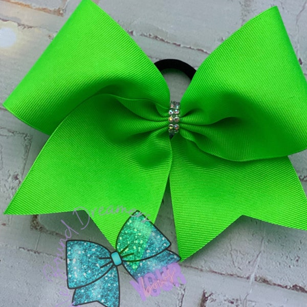 Green Cheer Bow - Etsy