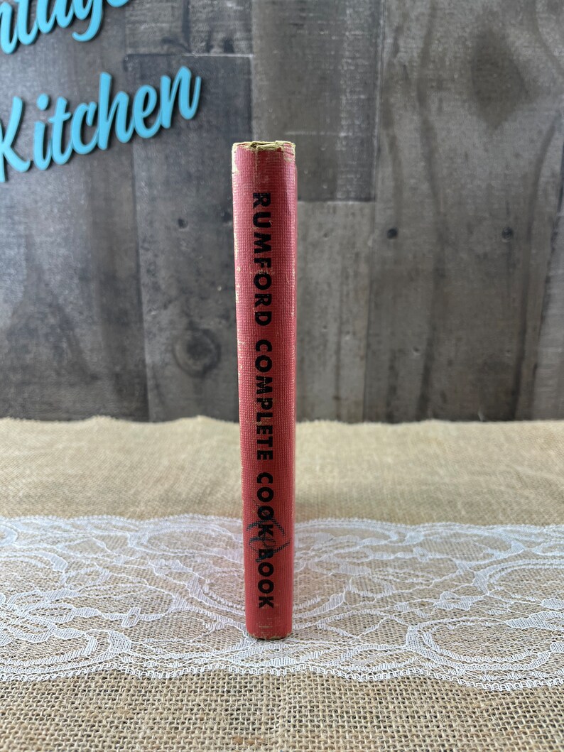 Vintage 1950 Rumford Complete Cook Book Red Cookbook - Etsy