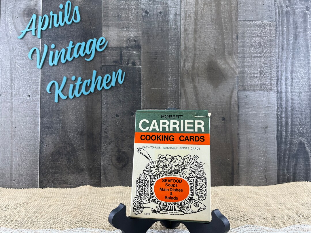 Vintage MCM Robert Carrier Cooking Cards - Seafood: Soups, Main Dishes ...