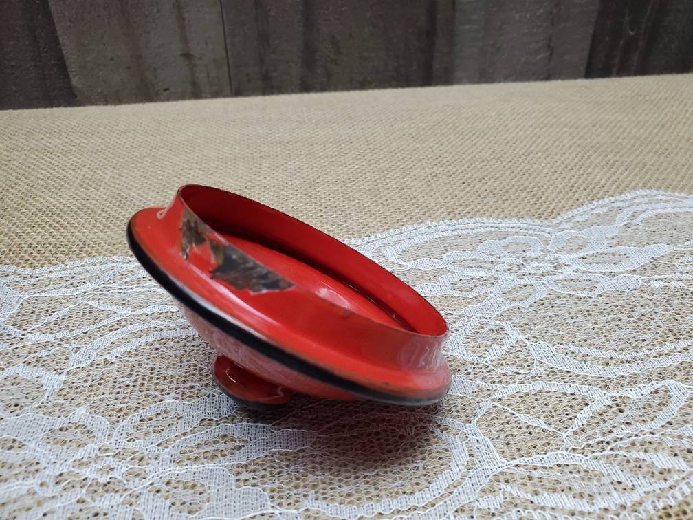 Mini Red Enamelware Tea Pot Kettle Japan Vintage Miniature - Etsy