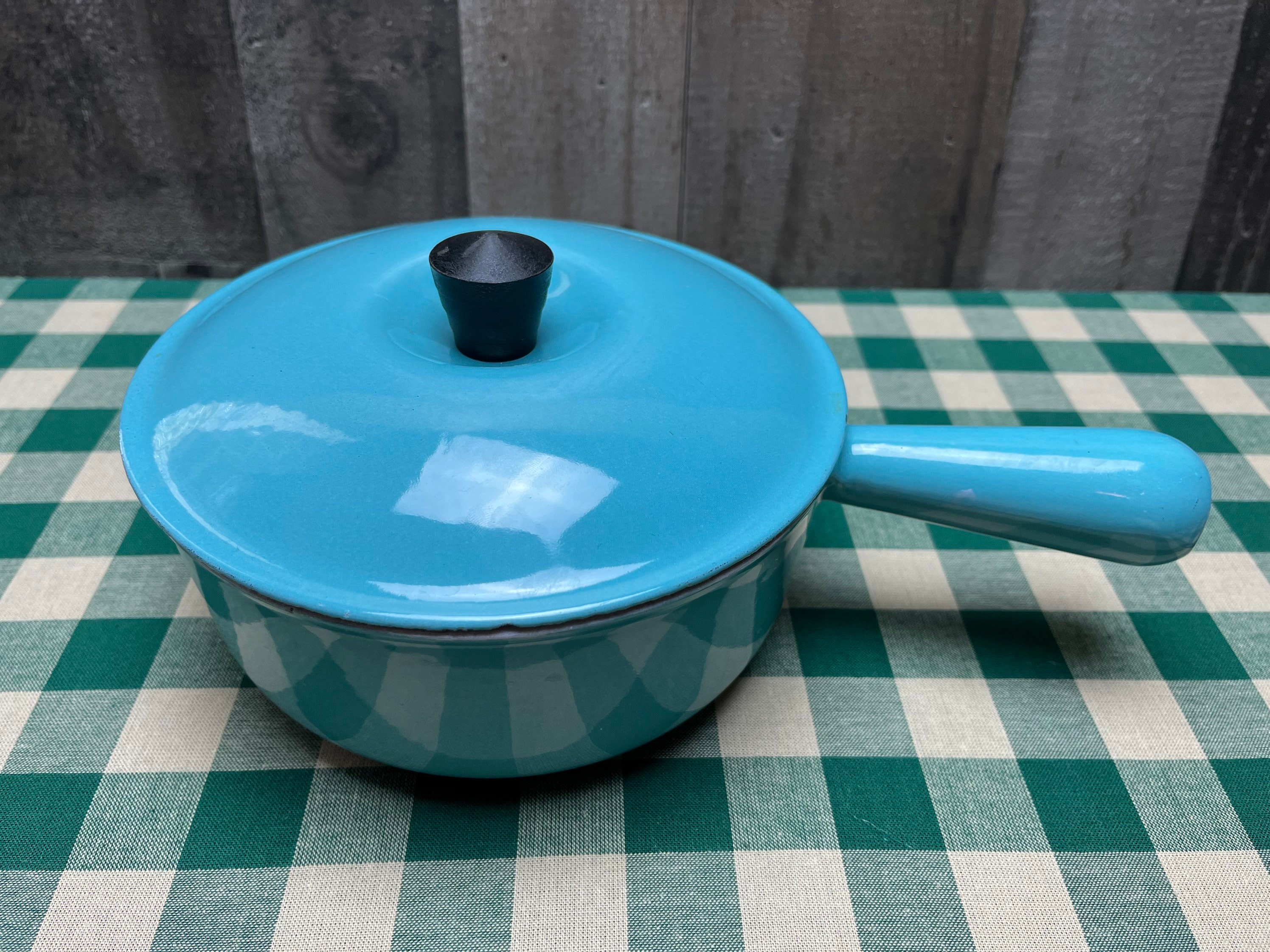 Paris Blue Teal Le Creuset Cast Iron and Enamel Sauce Pan With Lid Made ...