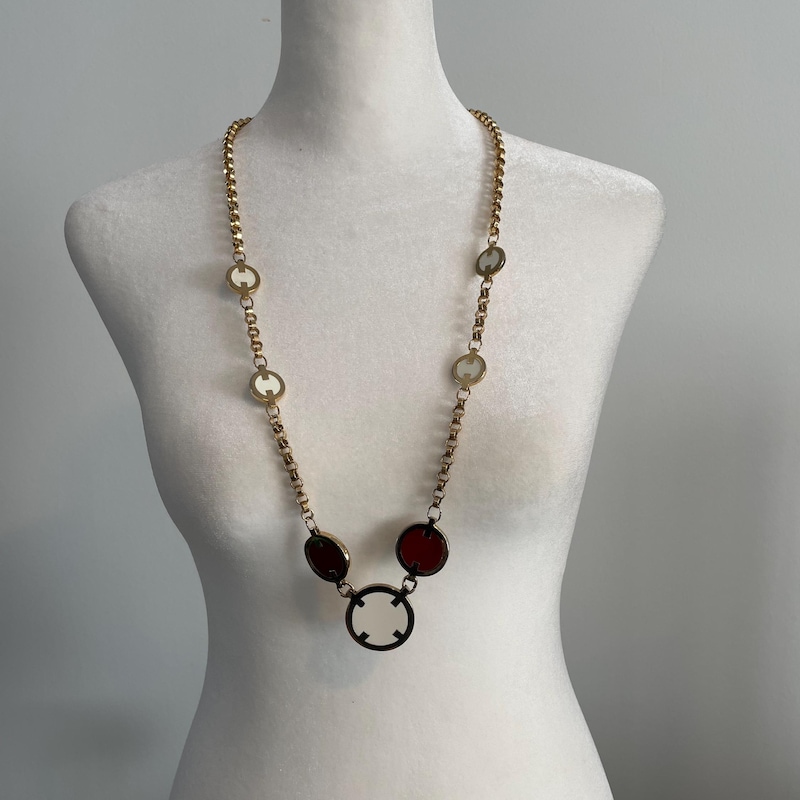 70s Disk Necklace - Etsy