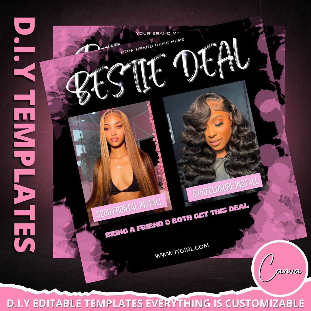 Bring A Friend' Sale Flyer | Bestfriend Deal Flyer | Customizable Canva ...