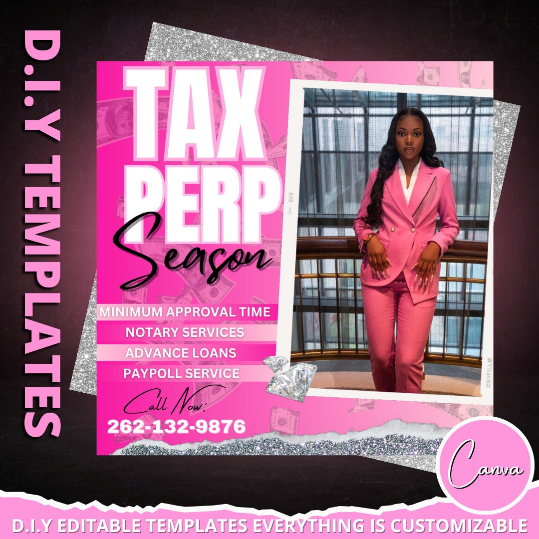 DIY Tax Season Flyer, Tax Prep, Instagram Flyer, Self Employed Flyer ...