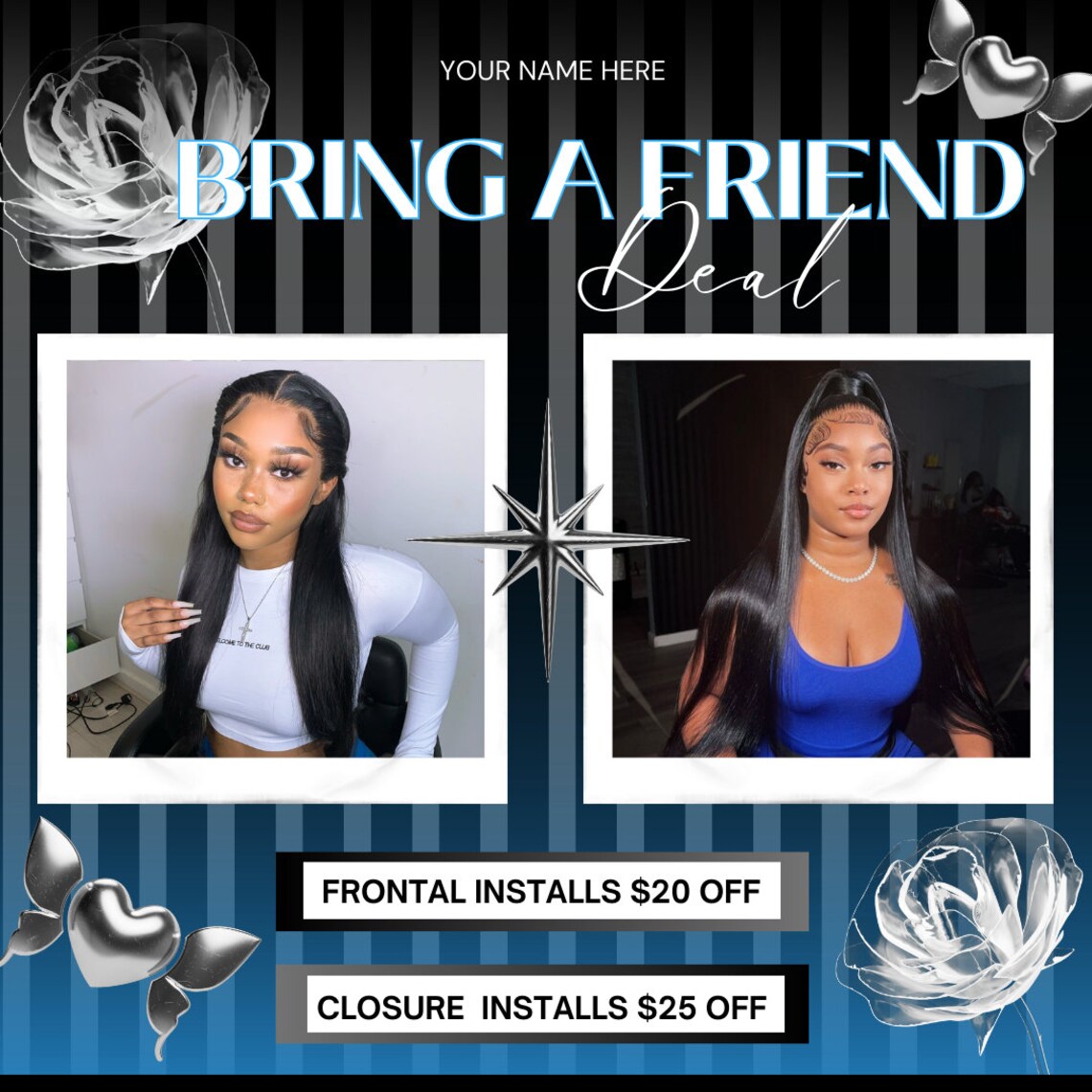 Bring A Friend' Sale Flyer | Bestfriend Deal Flyer | Customizable Canva ...