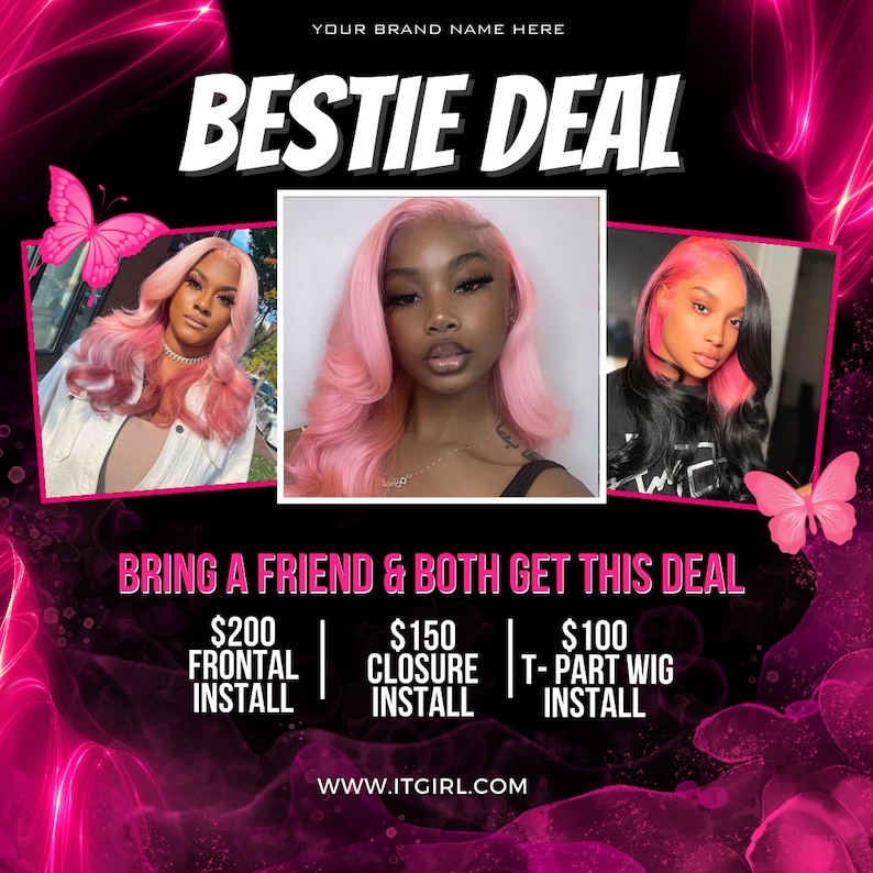 Bring A Friend' Sale Flyer | Bestfriend Deal Flyer | Customizable Canva ...