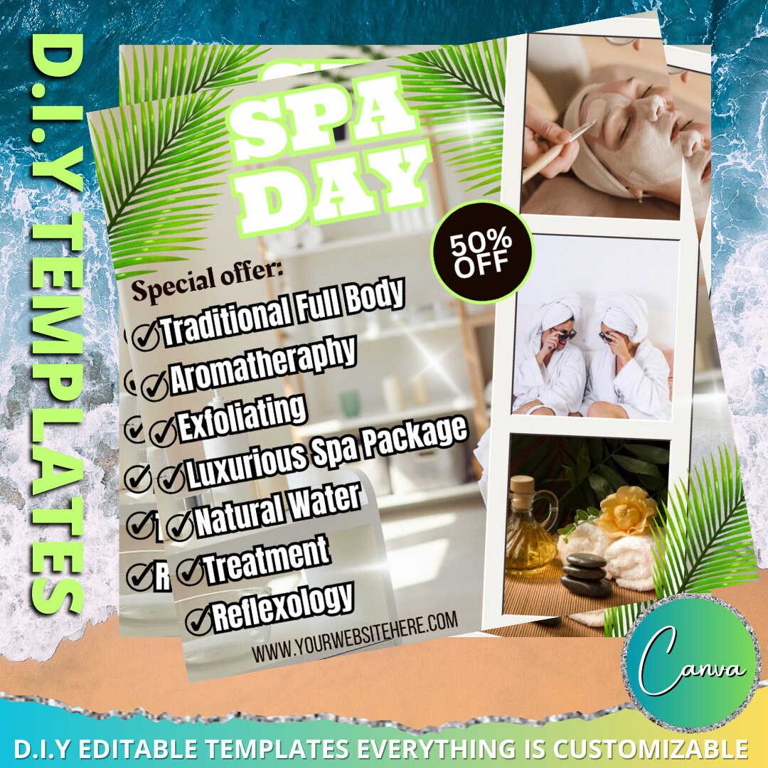 Self Care Flyer, Girls Night, Body Contouring Flyer, Premade Flyer, Spa ...