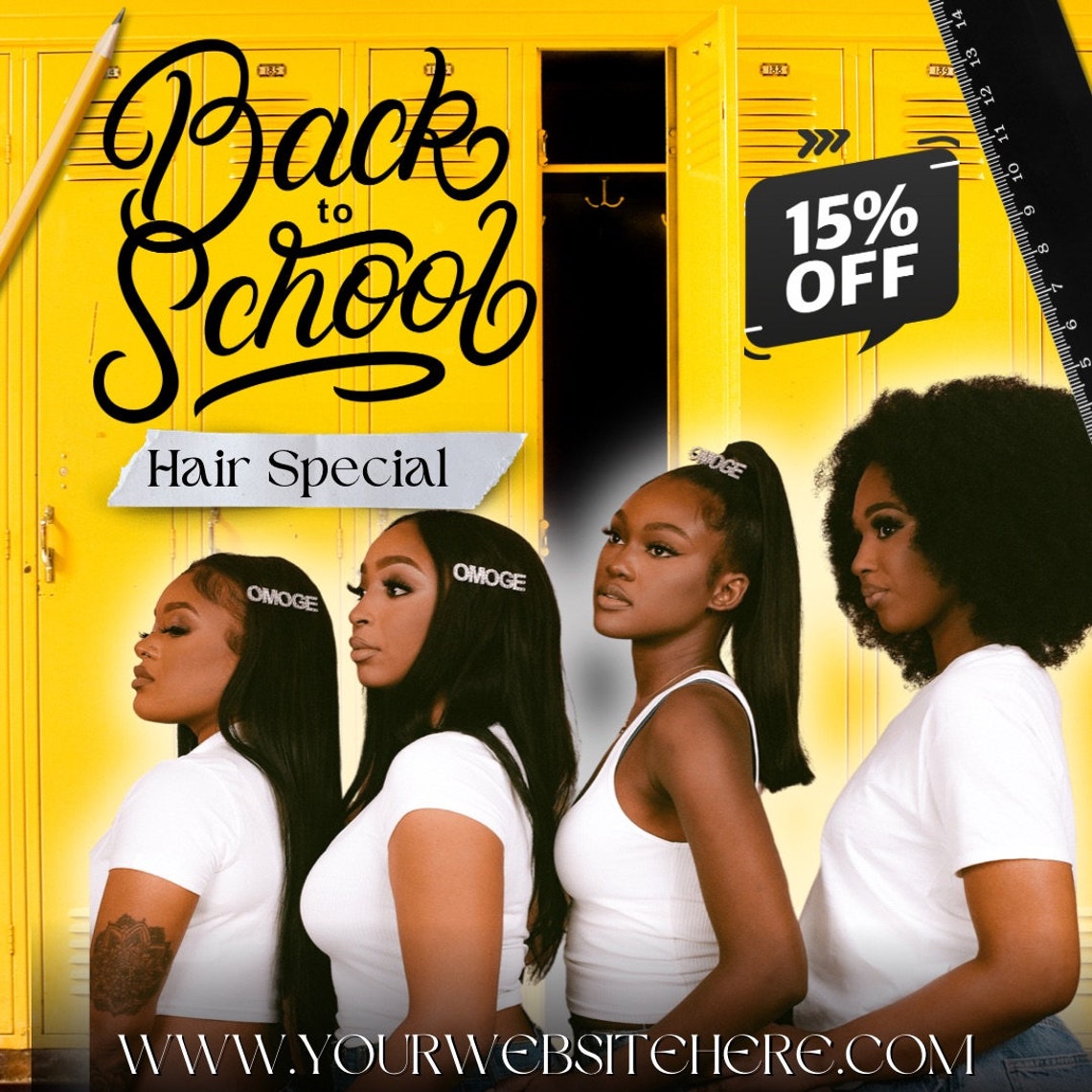 Back to School Flyer, DIY Flyer Design, Hair Flyer, Lash Flyer, School ...