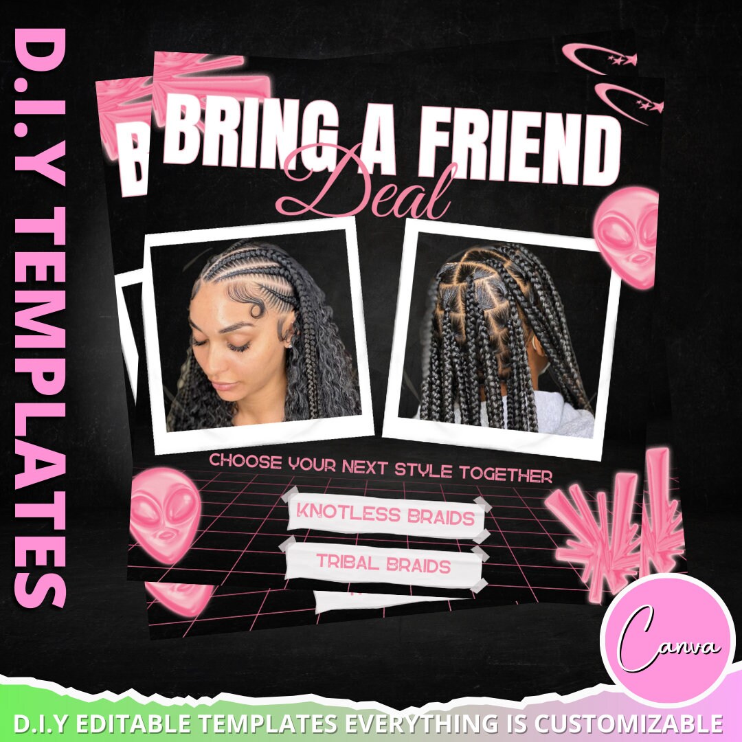 Bring A Friend' Sale Flyer | Bestfriend Deal Flyer | Customizable Canva ...