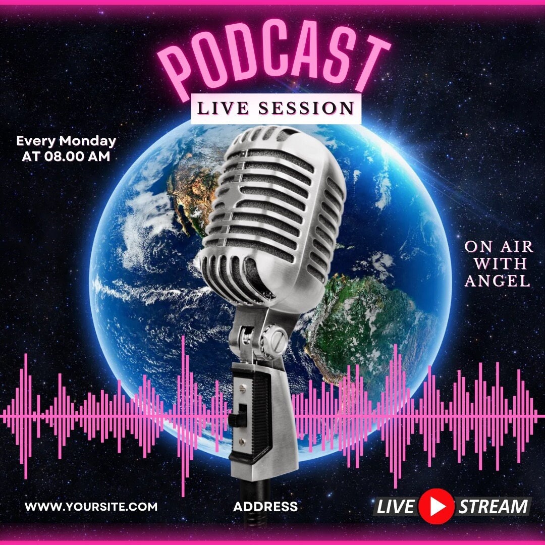 Podcast Flyer, DIY Flyer Template Design, Event Flyer, DJ Flyer ...