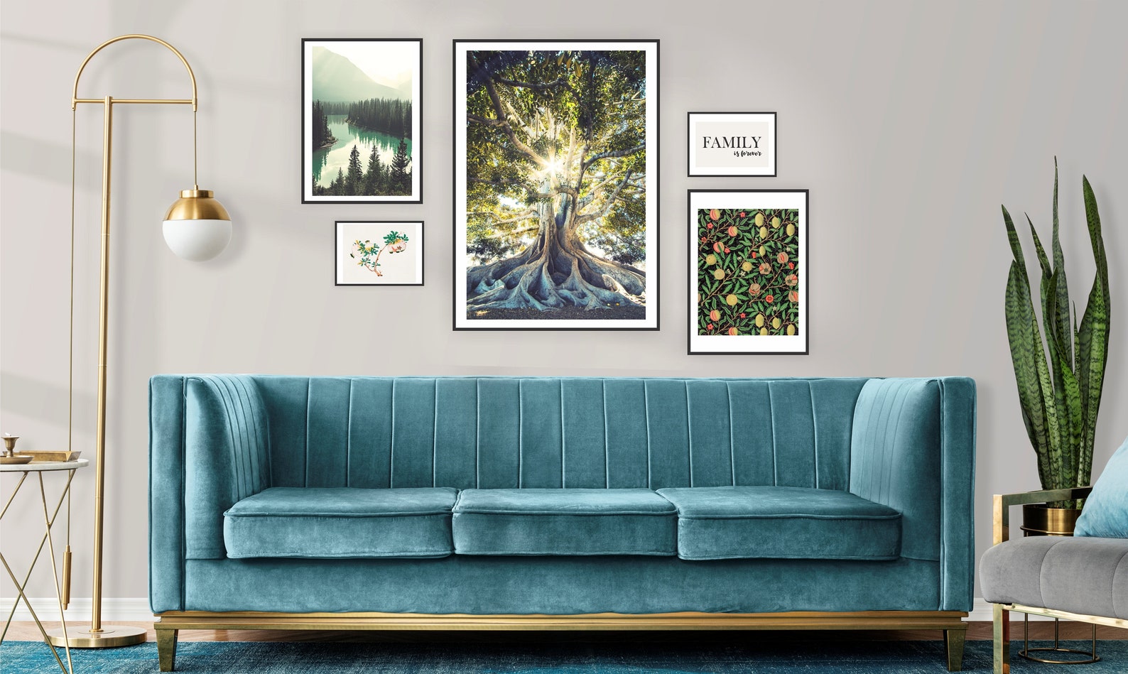 Feng Shui Family Area Printable Poster Set, Wall Decoration, Feng Shui ...