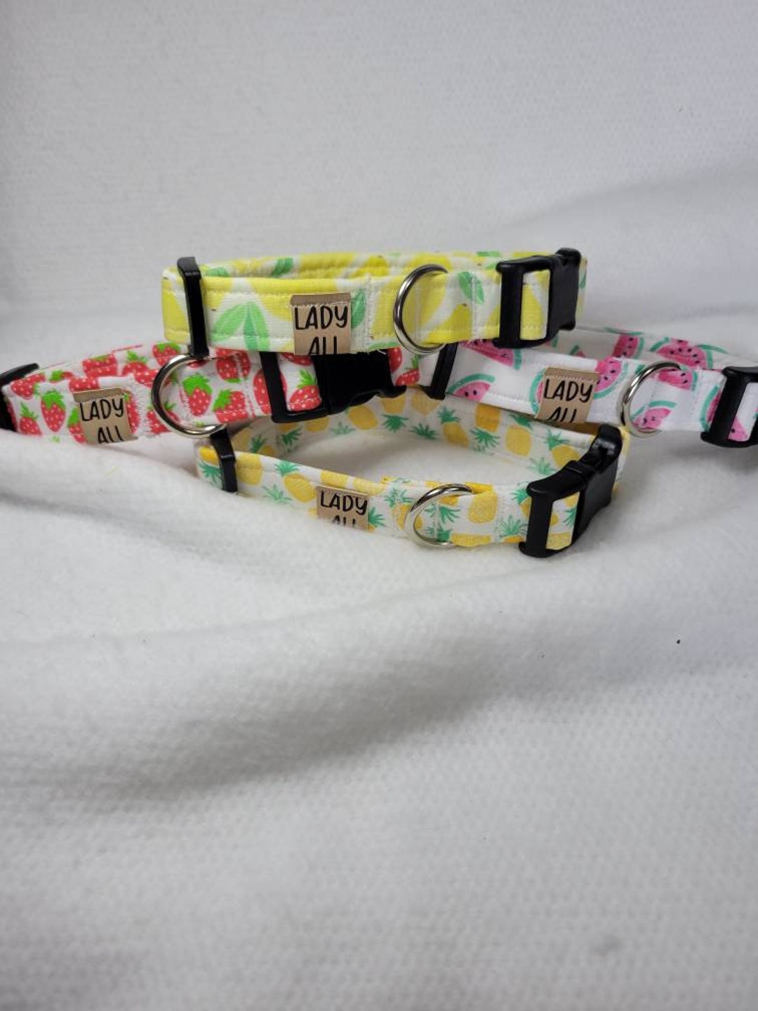 Fruit Pet Collars. Extra Large, Large, Medium, Small, Mini. Lemon ...