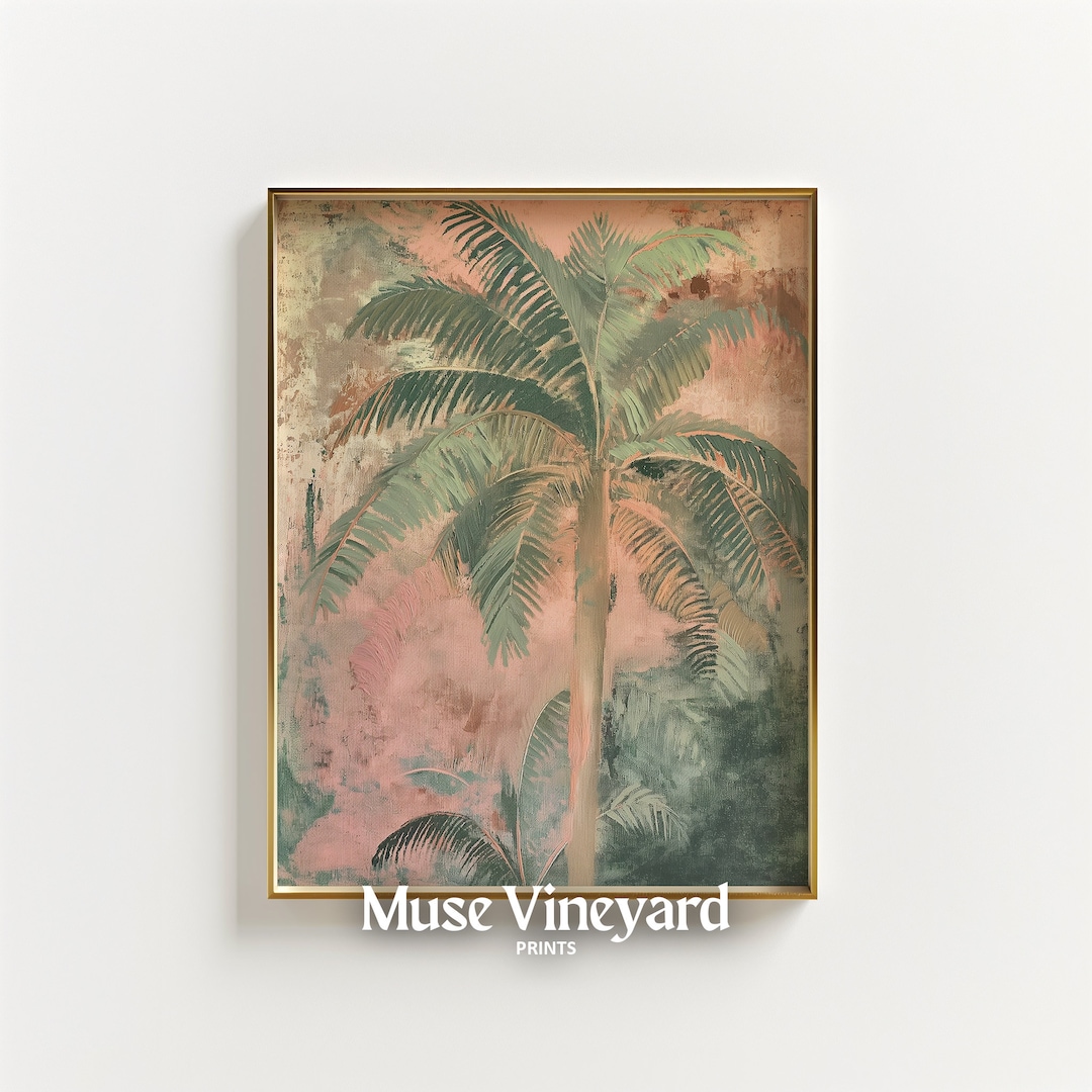Tropical Palm Tree Art - Digital Download | High-resolution Wall Art ...