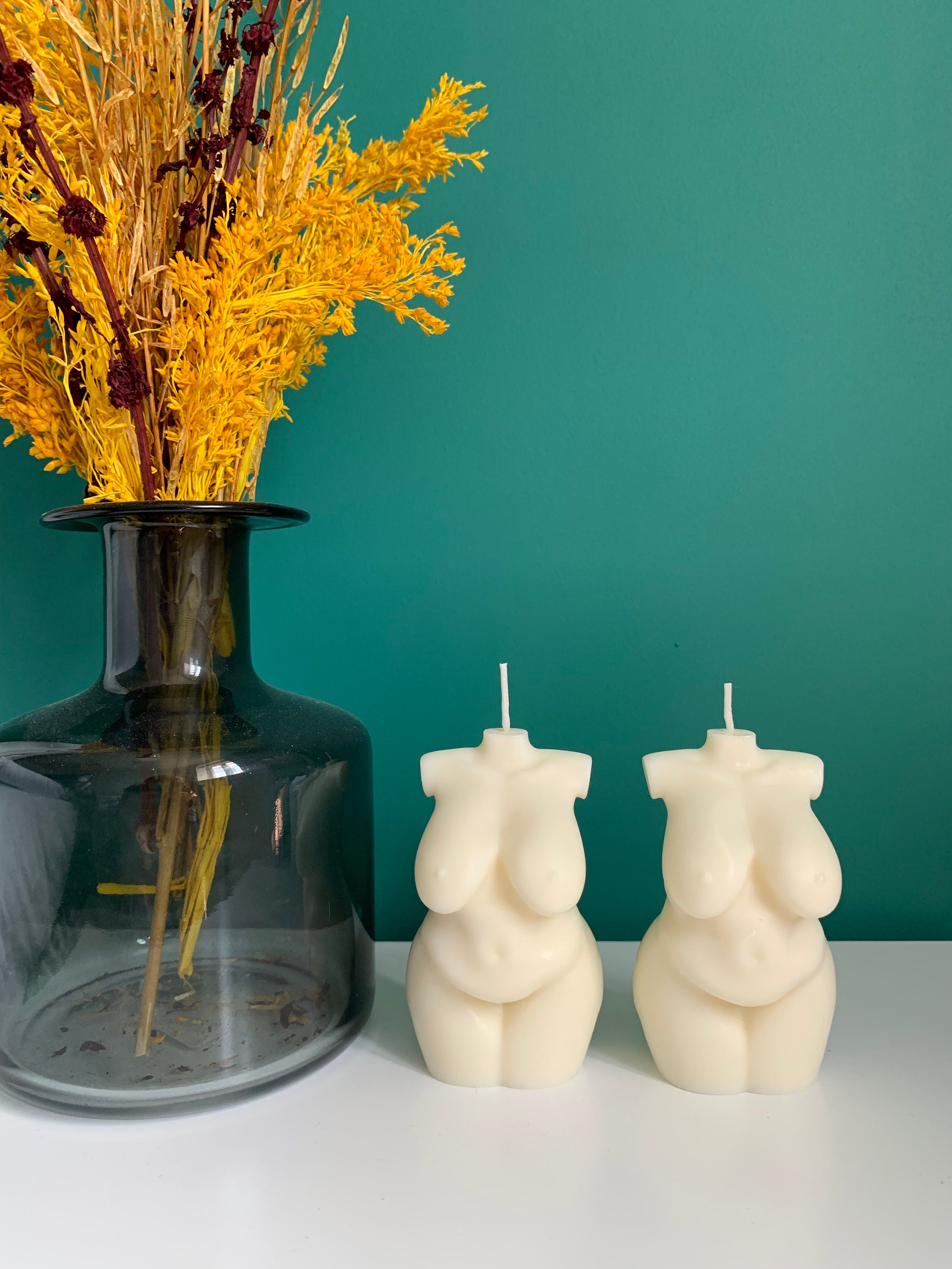 Curvy Female Torsos, Naked Woman Candle, Plus Size Goddess, Torso ...