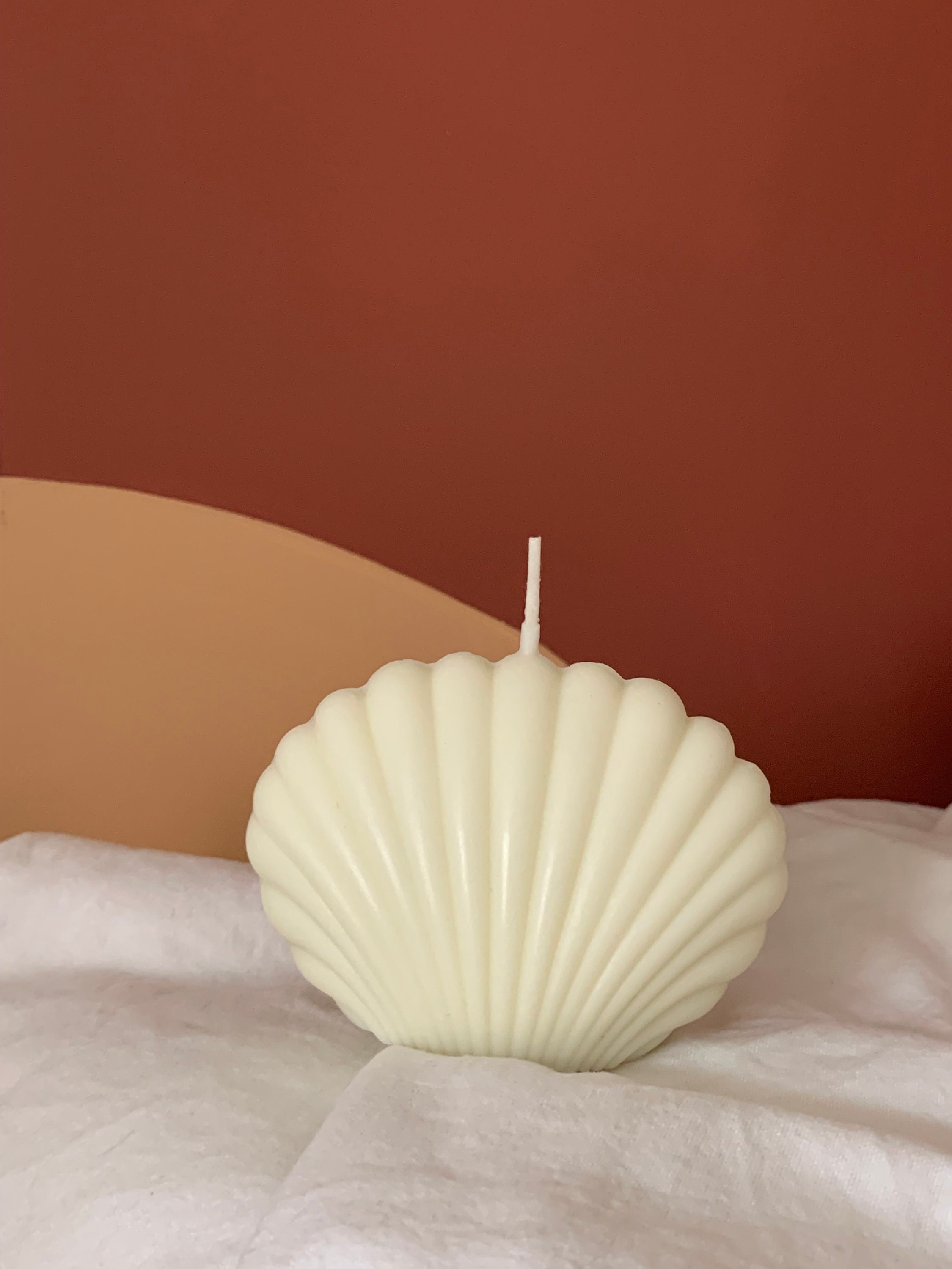 Shell Candle Soy Candle Large Shell Candle Decorative - Etsy UK