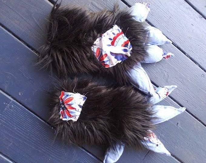 Patchwork Wickerbeast Fursuit Paws+ Patchwork Wickerbeast Oc - Etsy