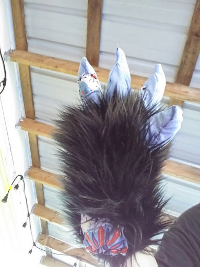 Patchwork wickerbeast fursuit paws patchwork wickerbeast oc | Etsy