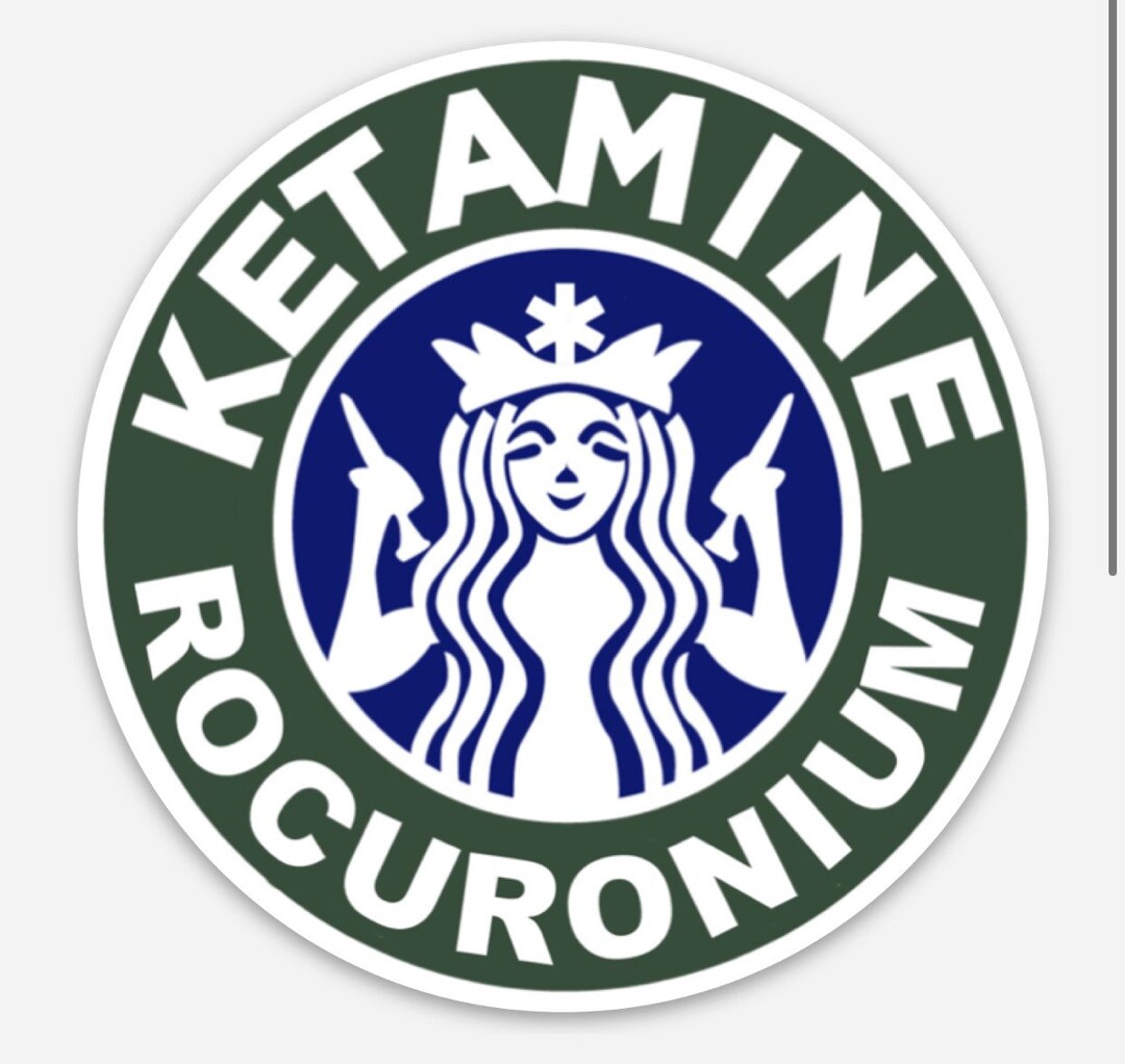 Ketamine Rocuronium Vinyl Sticker EMS RSI Paramedic Anesthesia - Etsy