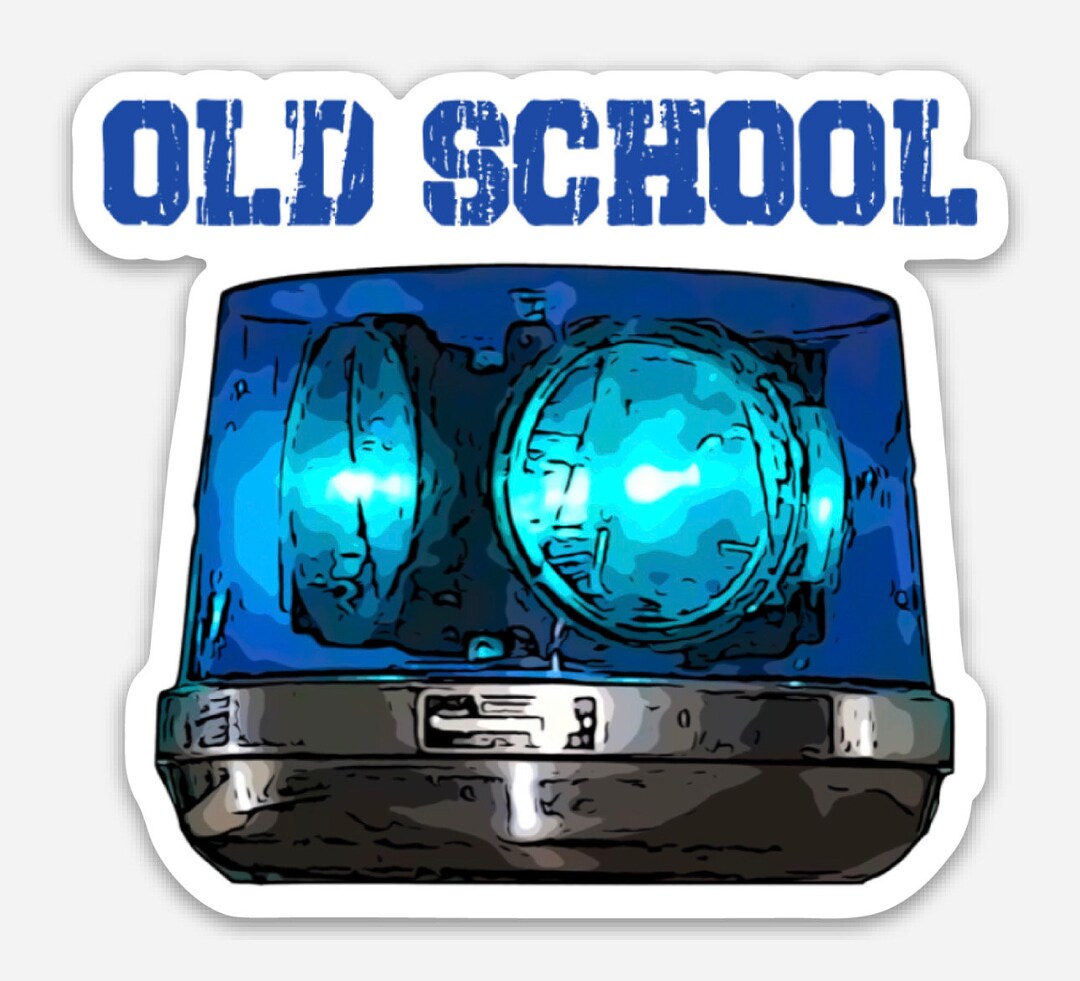 Old School Police Vinyl Sticker - Etsy
