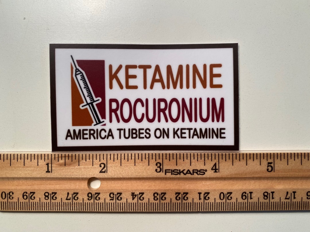 Ketamine Rocuronium Vinyl Sticker EMS RSI Paramedic EM - Etsy