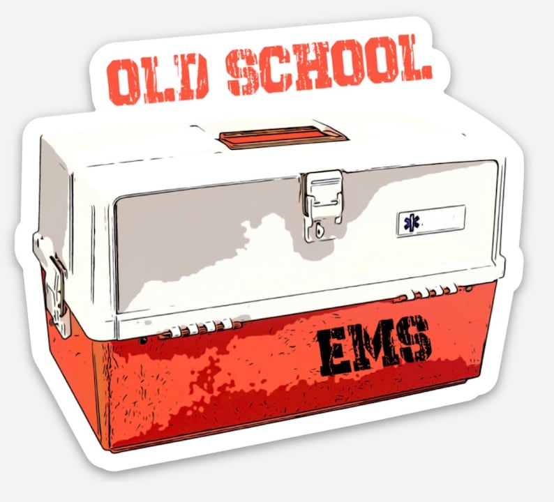Old School EMS Vinyl Sticker EMS EMT Paramedic - Etsy