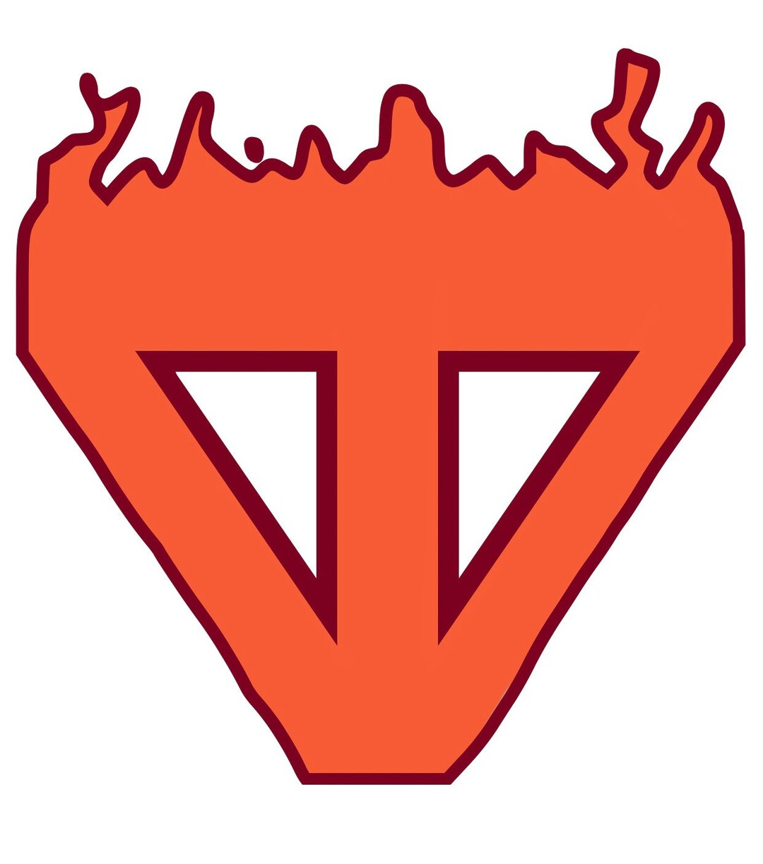 Virginia Tech Flaming VT Go Hokies Vinyl Sticker - Etsy