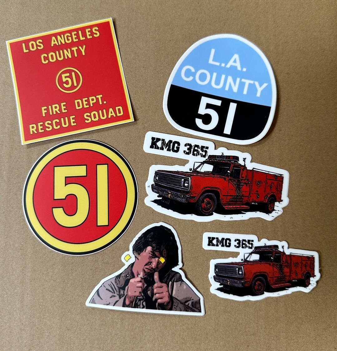 Emergency Squad 51 KMG 365 Vinyl Sticker Pack EMS EMT Paramedic - Etsy