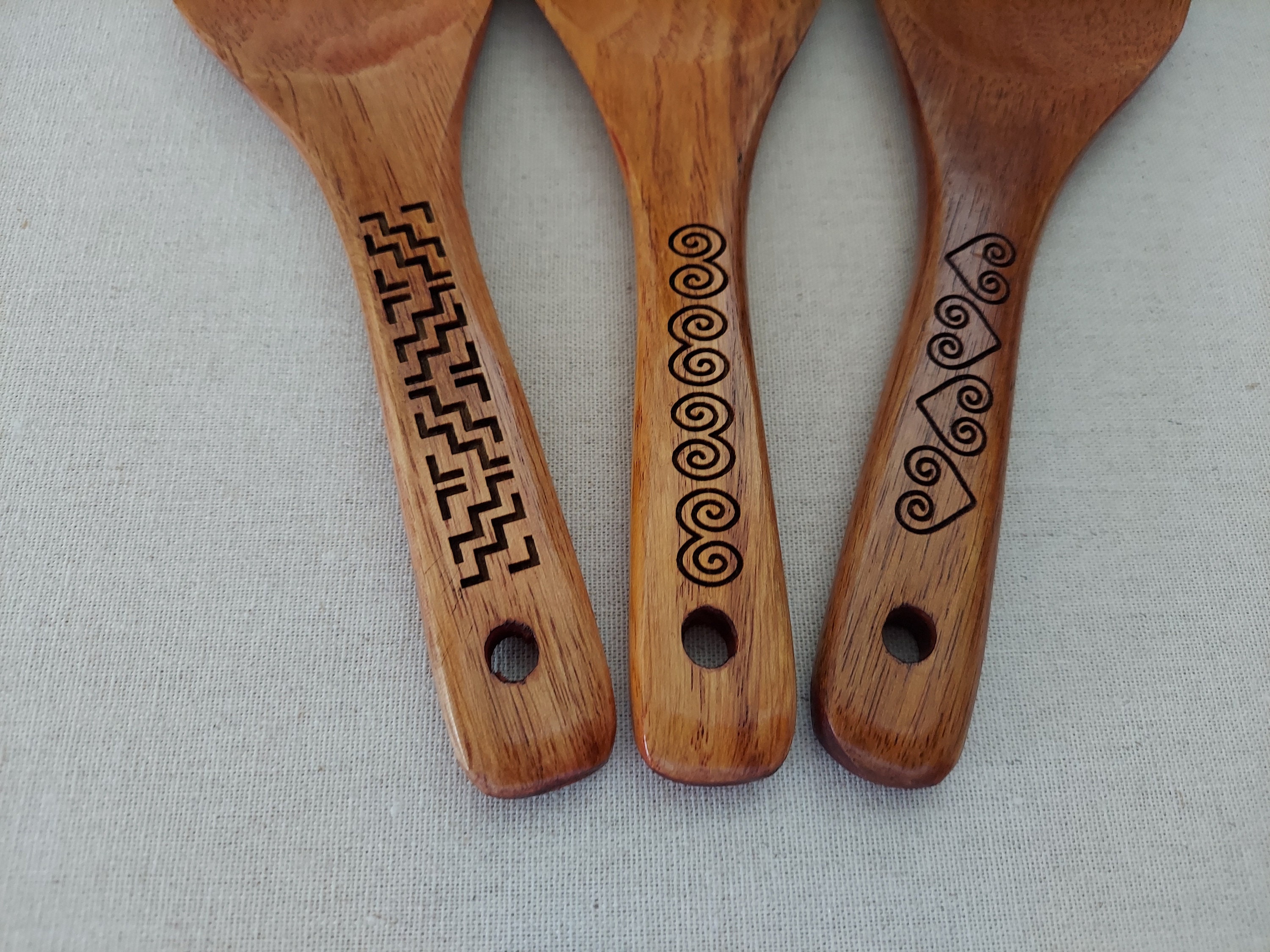 Wooden Hmong RICE Spoon Hmong Engraved Spoon - Etsy