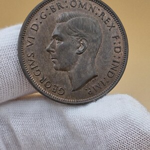 Genuine 1937 George VI One Penny Great Britain - Etsy