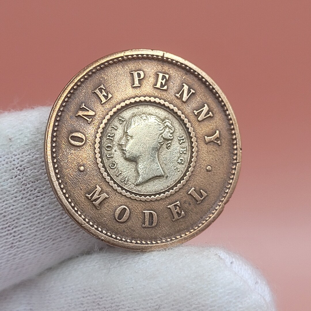 Genuine Victoria One Penny Model Joseph Moore - Etsy