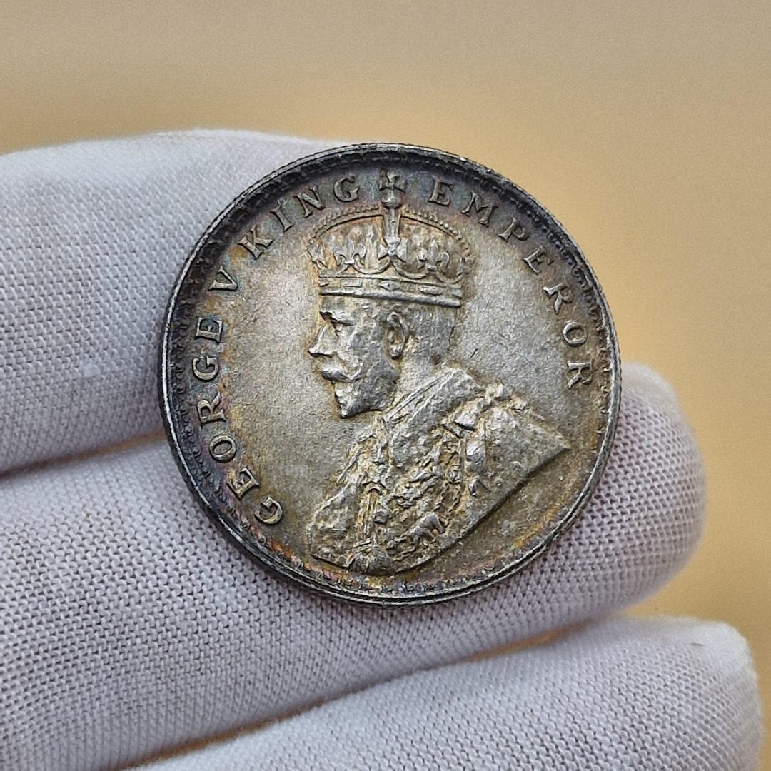 Genuine 1914 George V India Silver One Rupee Coin - Jewellery Brooch - Etsy
