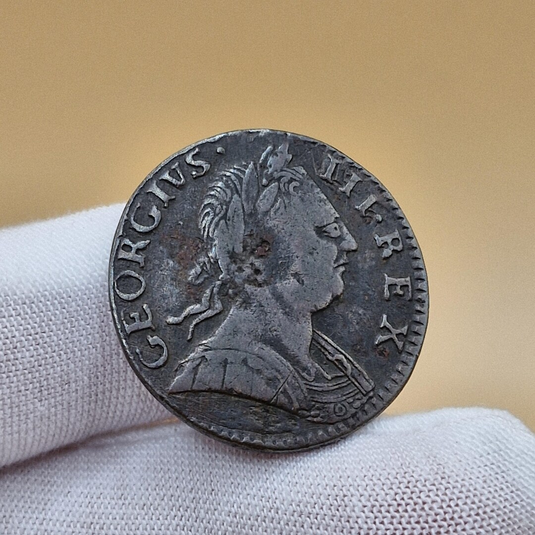 Genuine 1775 George III Copper Half Penny Colonial Great Britain - Etsy