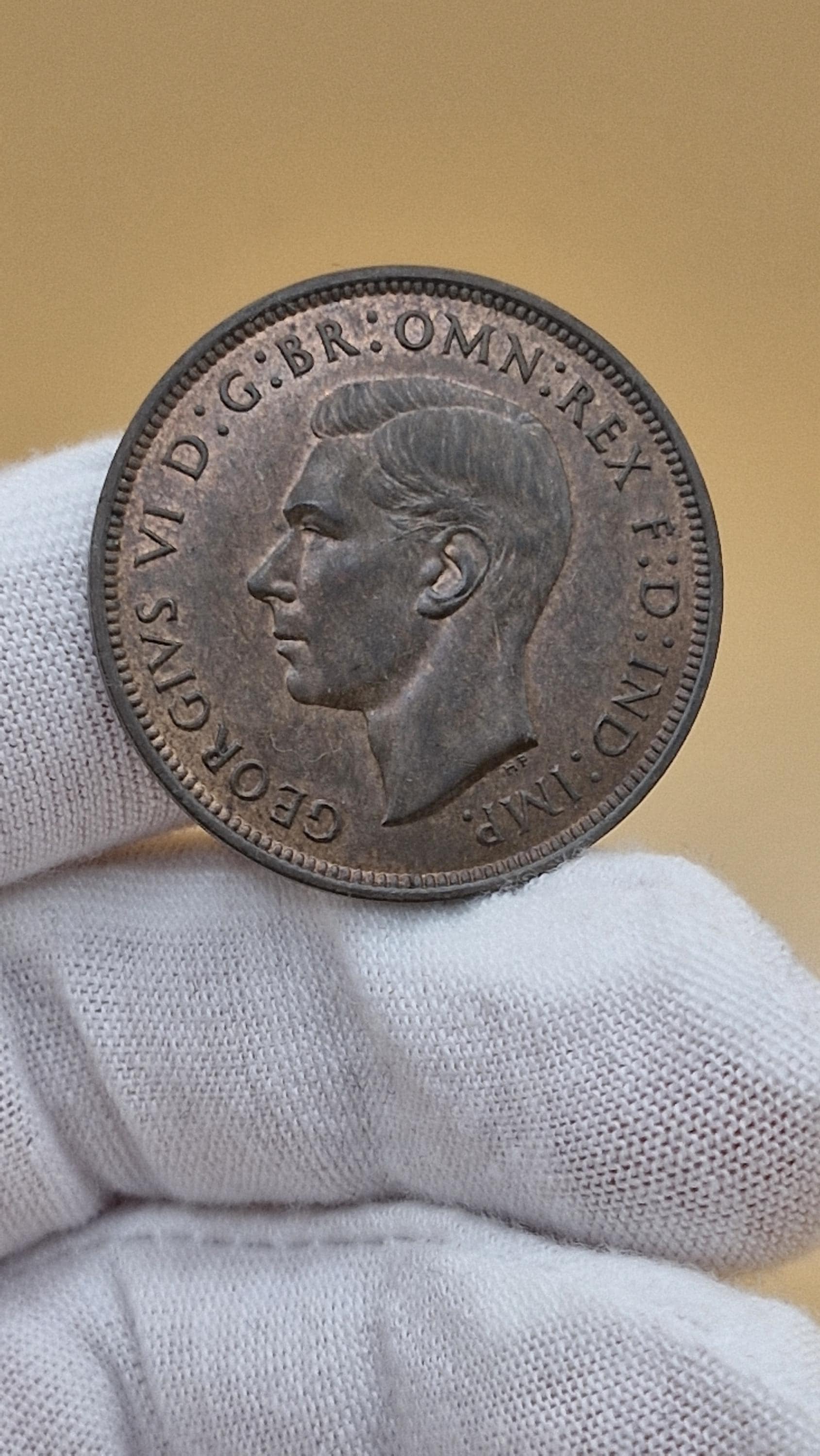 Genuine 1937 George VI One Penny Great Britain - Etsy