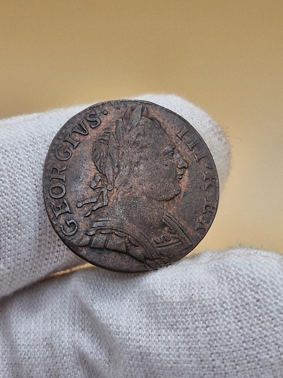 Genuine 1775 George III Copper Farthing - Great Britain - Etsy