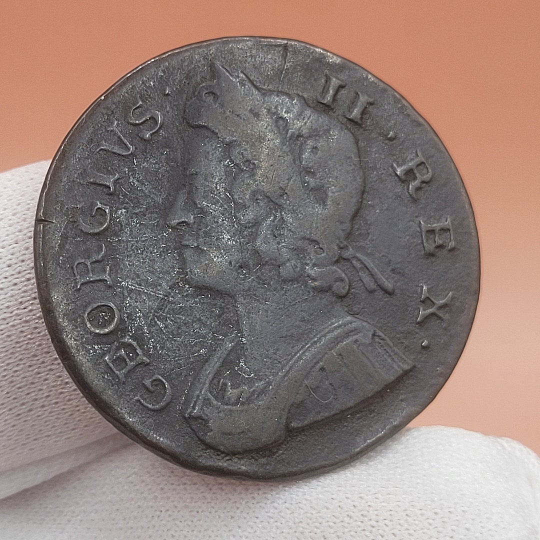 Genuine George II 1738 Copper Half Penny Young Bust Rare Mint - Etsy UK
