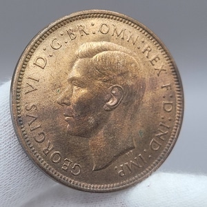 Genuine 1938 George VI One Penny - Etsy