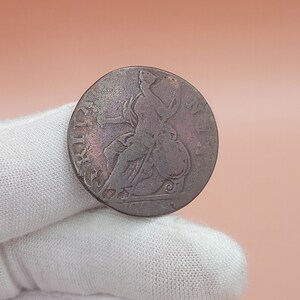 Genuine 1775 George III Copper Half Penny Colonial Evasion Mistruck - Etsy