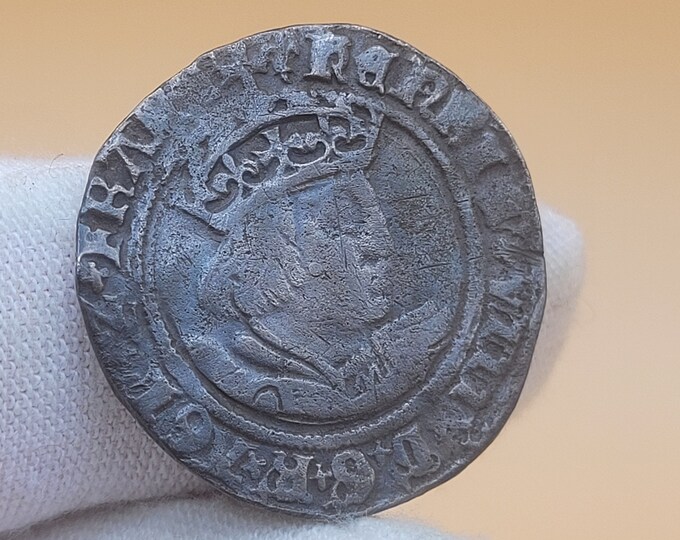 Genuine Henry VIII Silver Groat - Second Coinage, Crowned Young ...