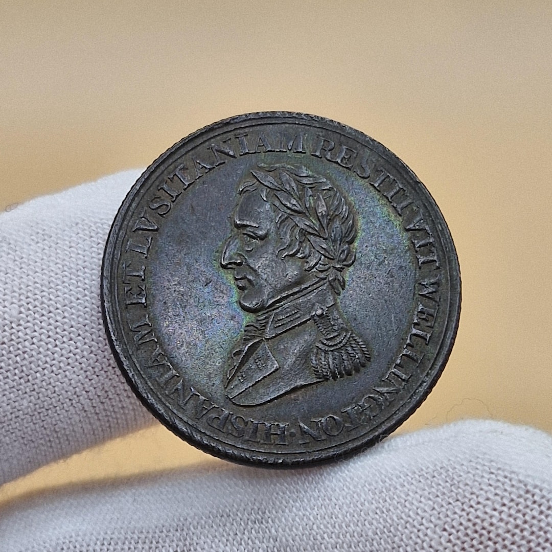 Genuine 1812 Wellington Peninsular Copper Half Penny Token - Canadian ...