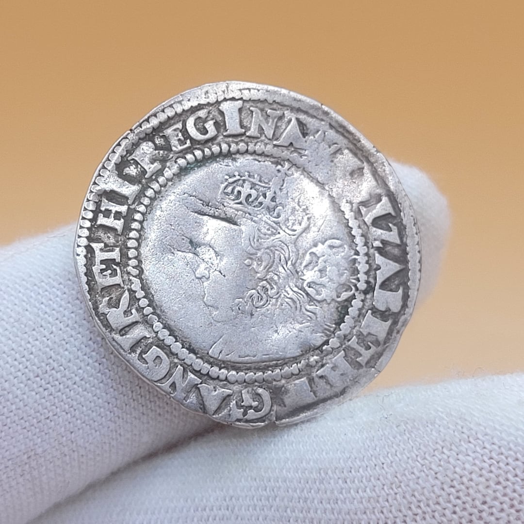 Genuine Elizabeth I 1567 Silver Sixpence - Coronet Mintmark - Hammered ...