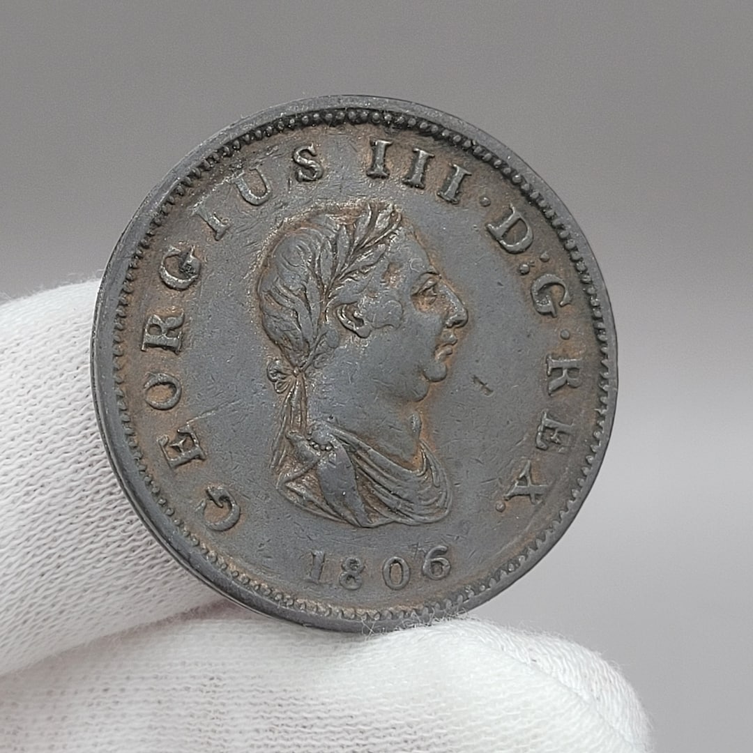 Genuine 1806 George III Copper Half Penny - Very Fine - Etsy